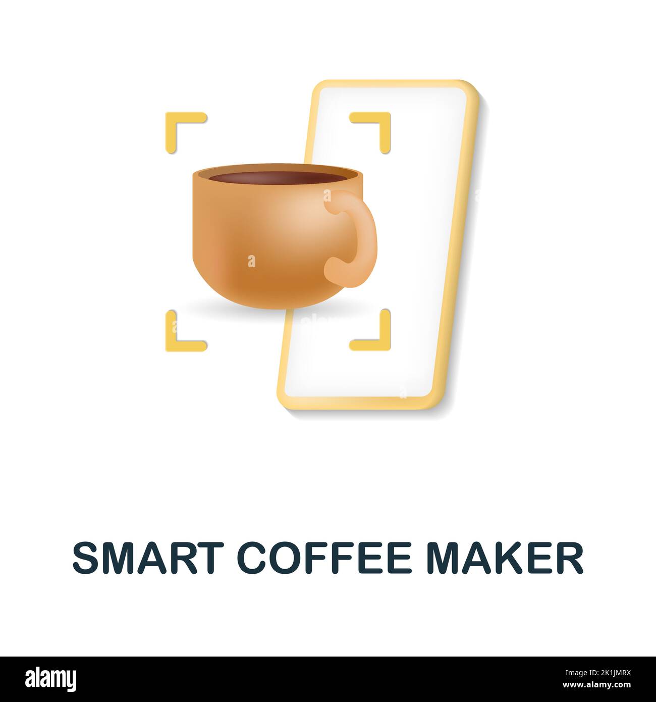 Smart Coffee Maker icon. 3d illustration from internet of things ...