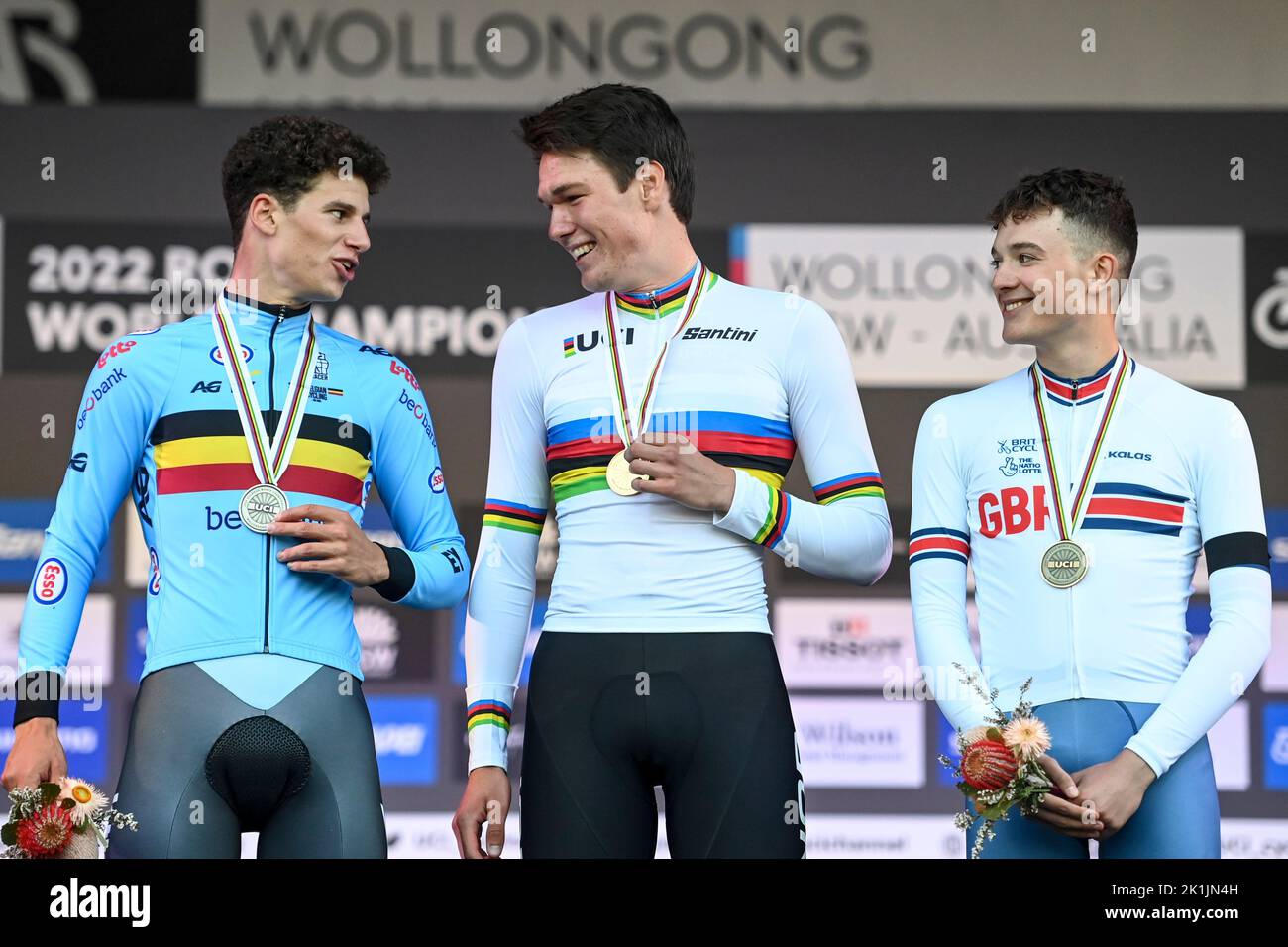 Wollongong, Australia. 19th Sep, 2022. Belgian Alec Segaert , winner of the silver medal ...