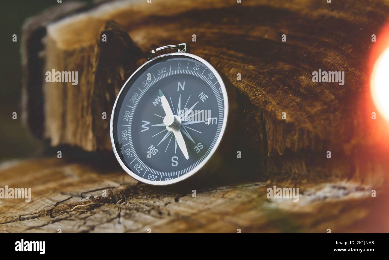 Travel and navigation. Determination of cardinal points by compass ...
