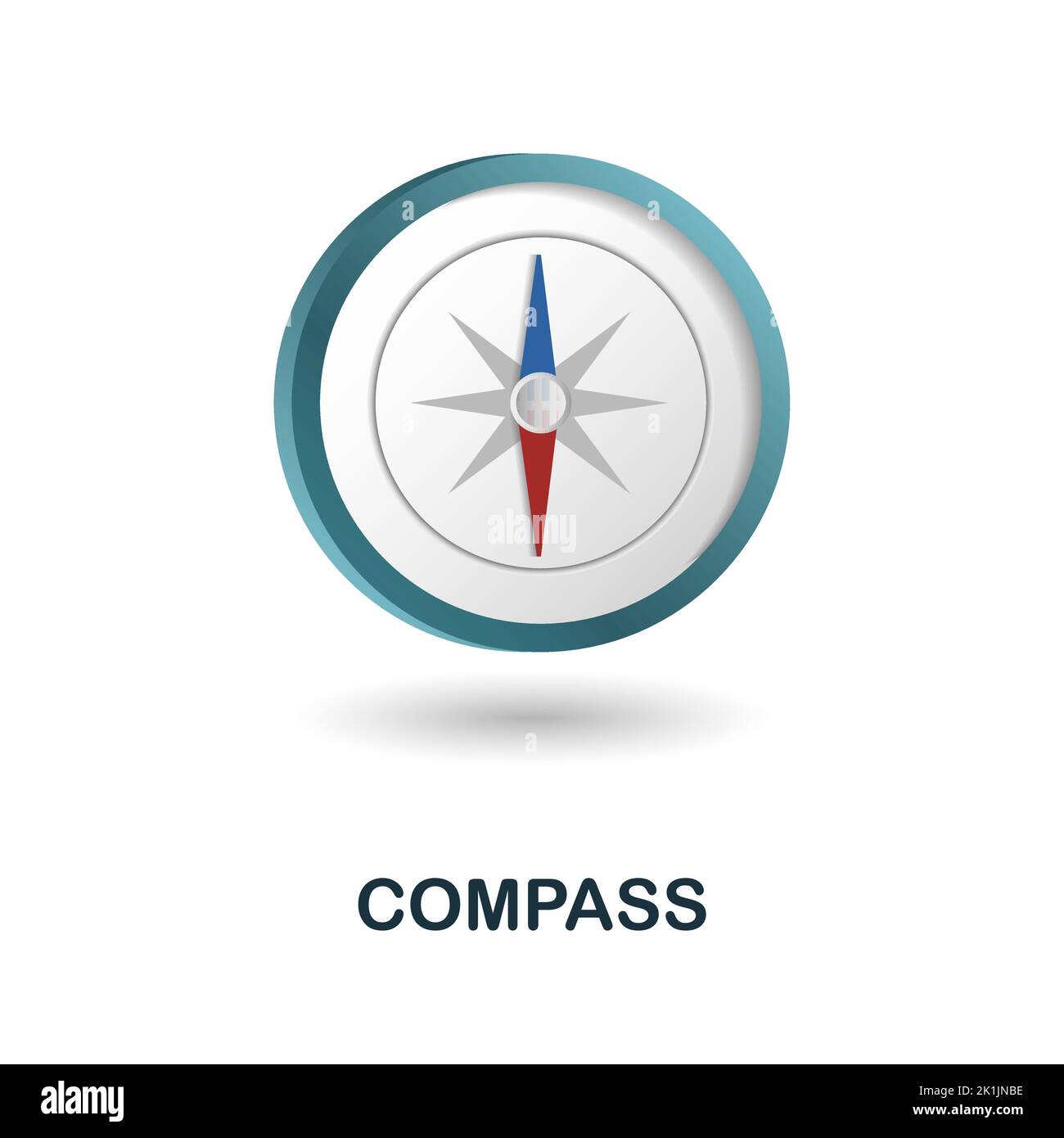 Compass icon. 3d illustration from measuring collection. Creative ...