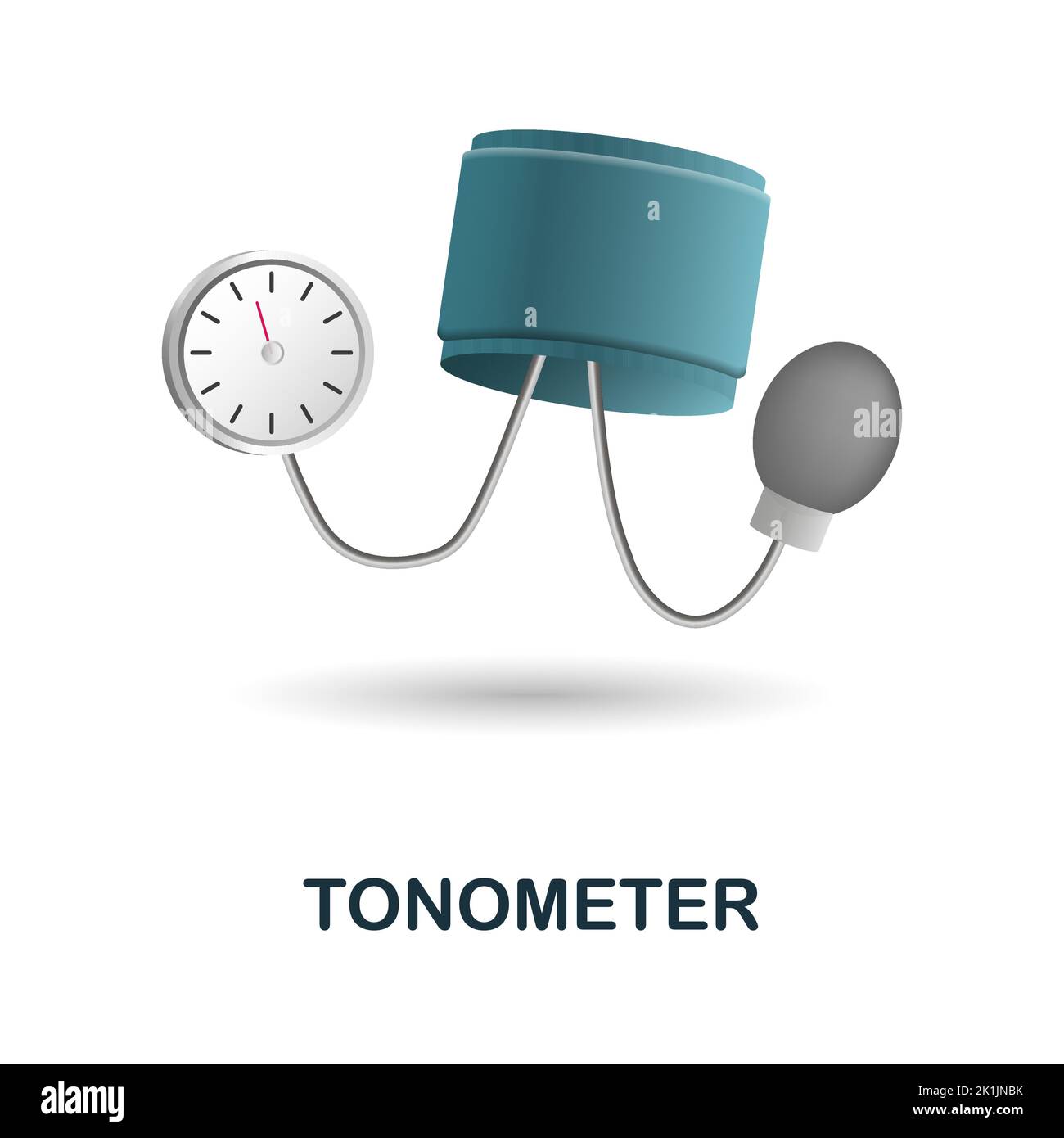Tonometer icon. 3d illustration from measuring collection. Creative ...