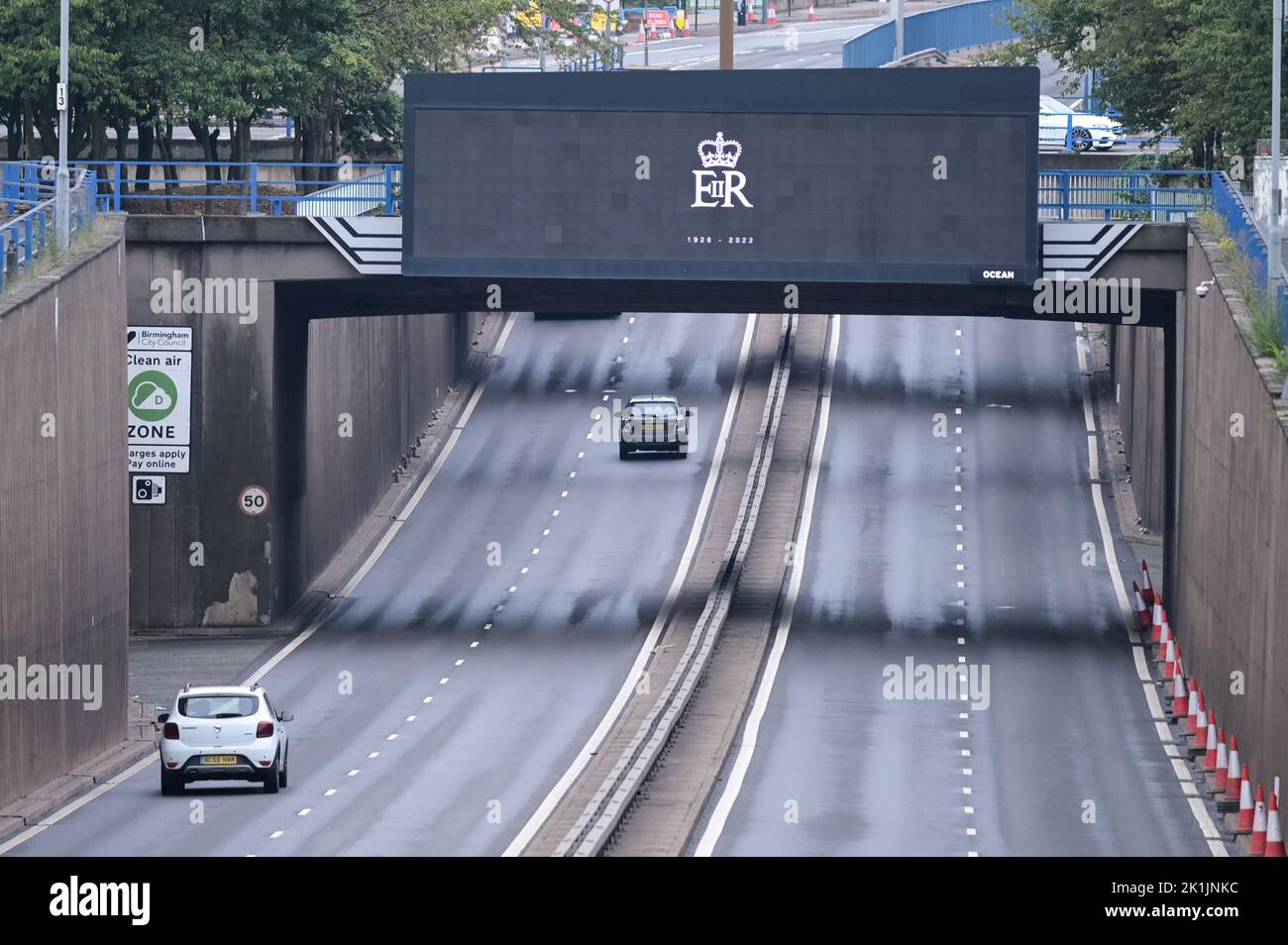 A38M Aston Expressway, Birmingham, England - September 19th 2022 - A ...