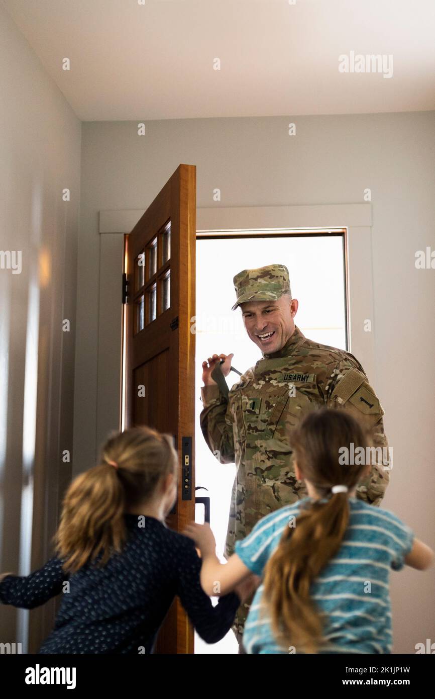 Excited soldier hi-res stock photography and images - Alamy