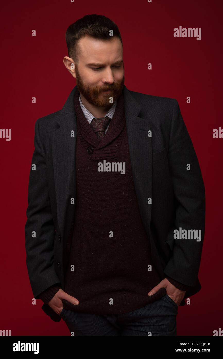 Wool suit jacket hi-res stock photography and images - Alamy