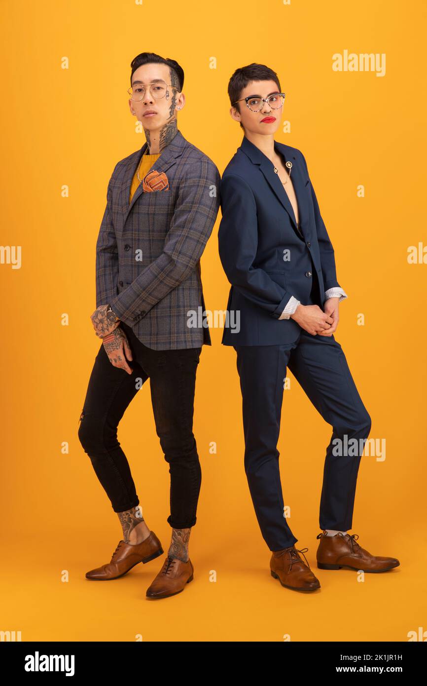Two men in suits hi-res stock photography and images - Alamy