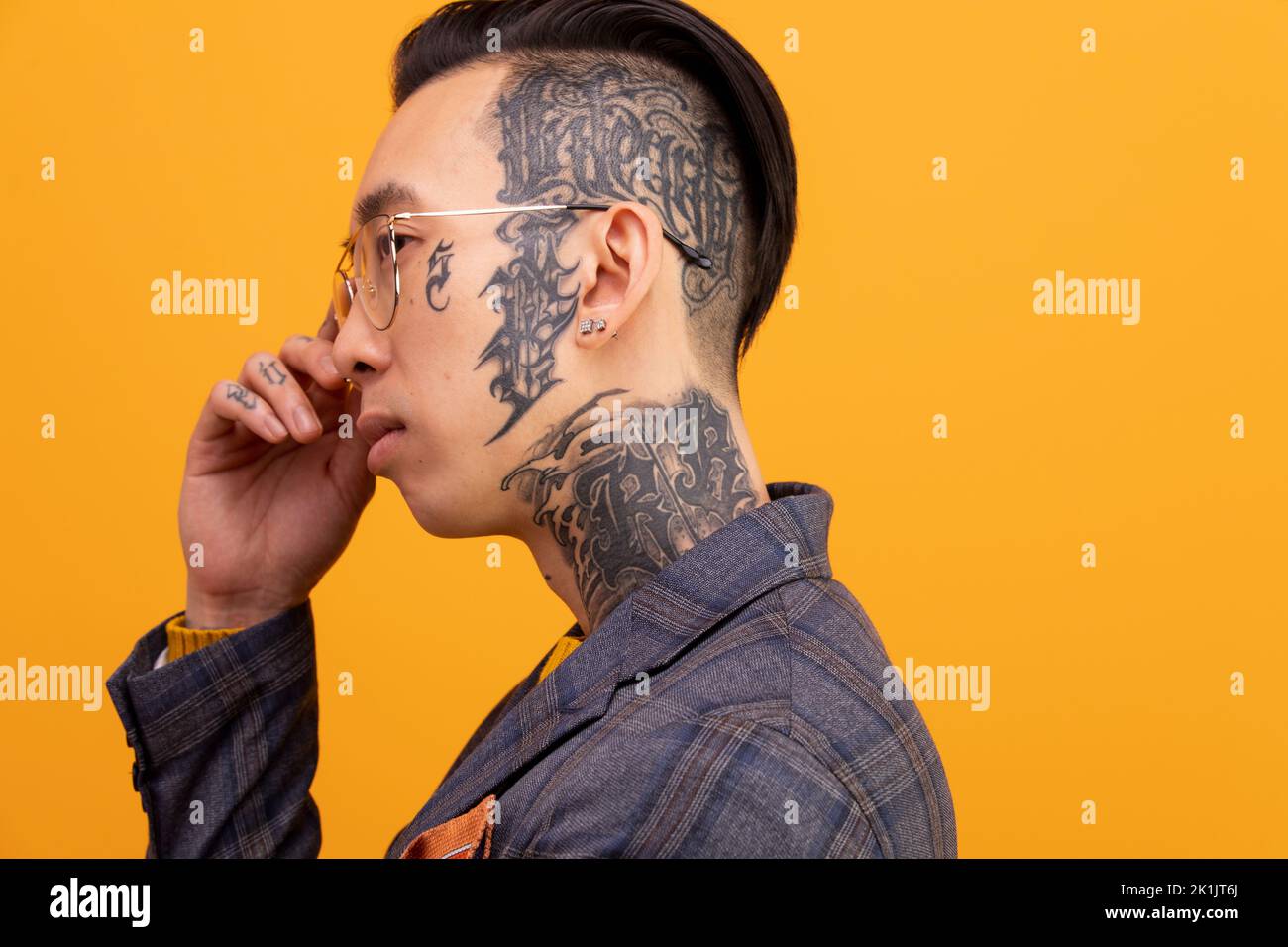 Neck tattoos hi-res stock photography and images - Alamy