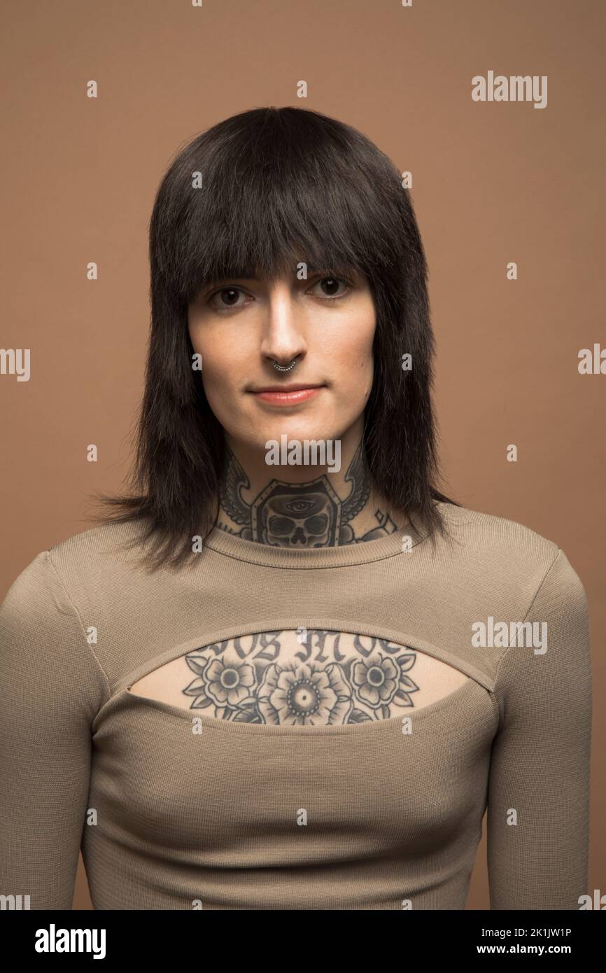 Chest piercing hi-res stock photography and images - Alamy