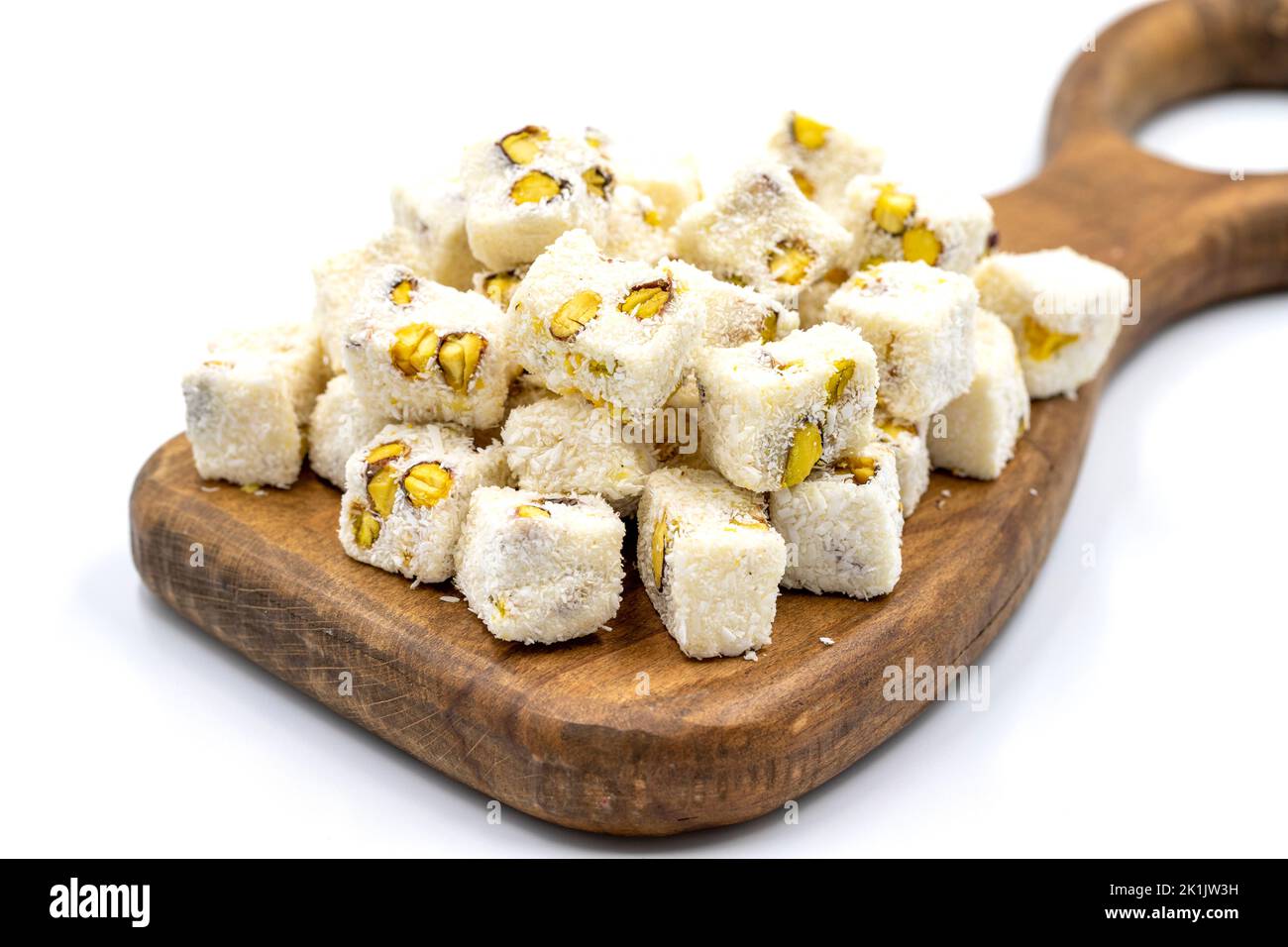Turkish delight with milk. Turkish delight with pistachio and coconut ...