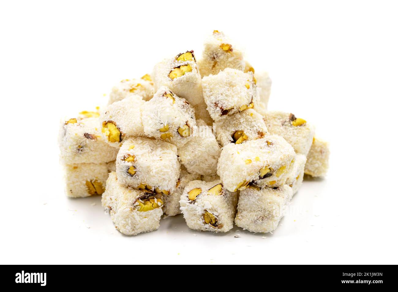 Turkish delight with milk. Turkish delight with pistachio and coconut ...