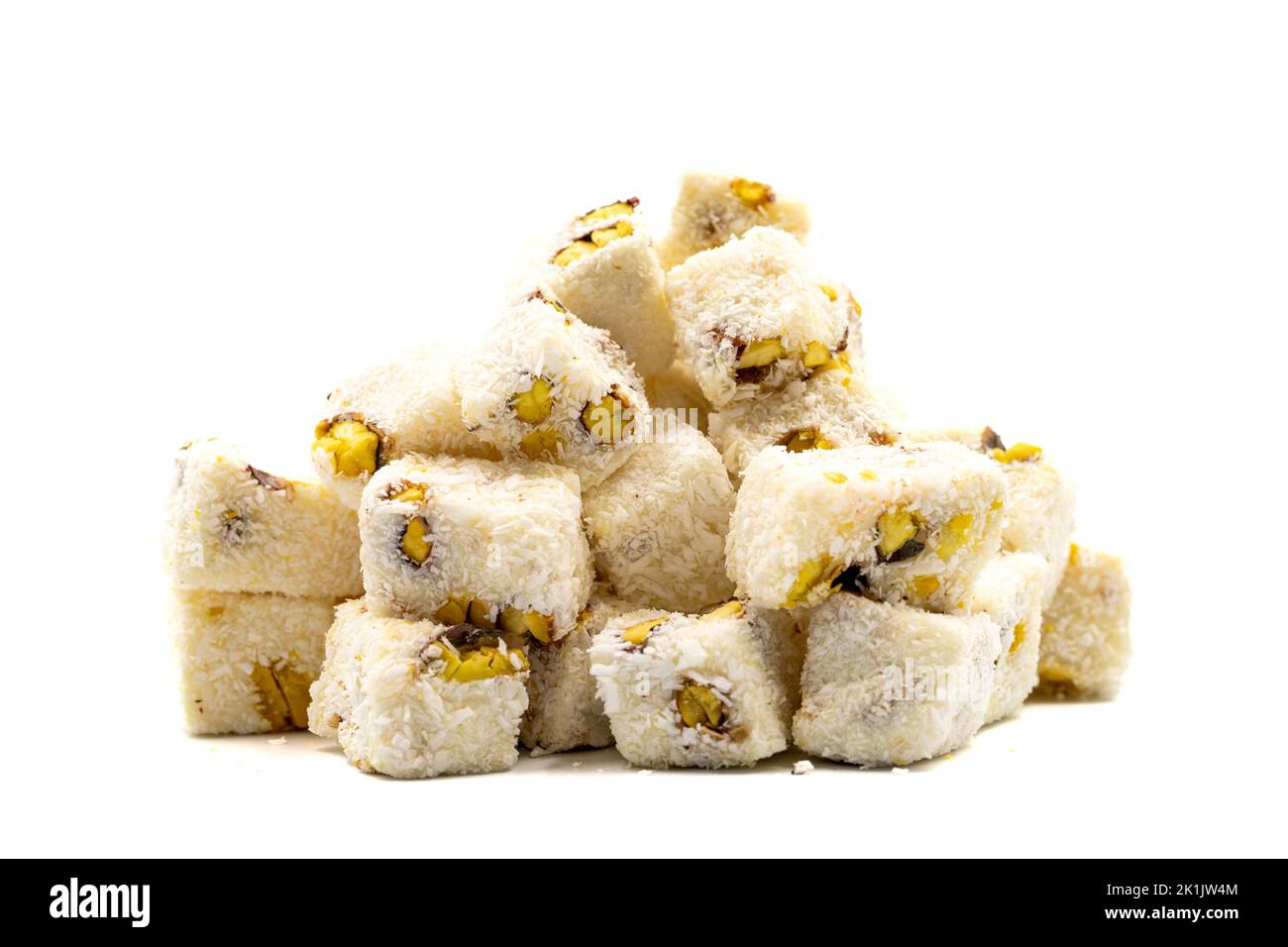 Turkish delight with milk. Turkish delight with pistachio and coconut ...