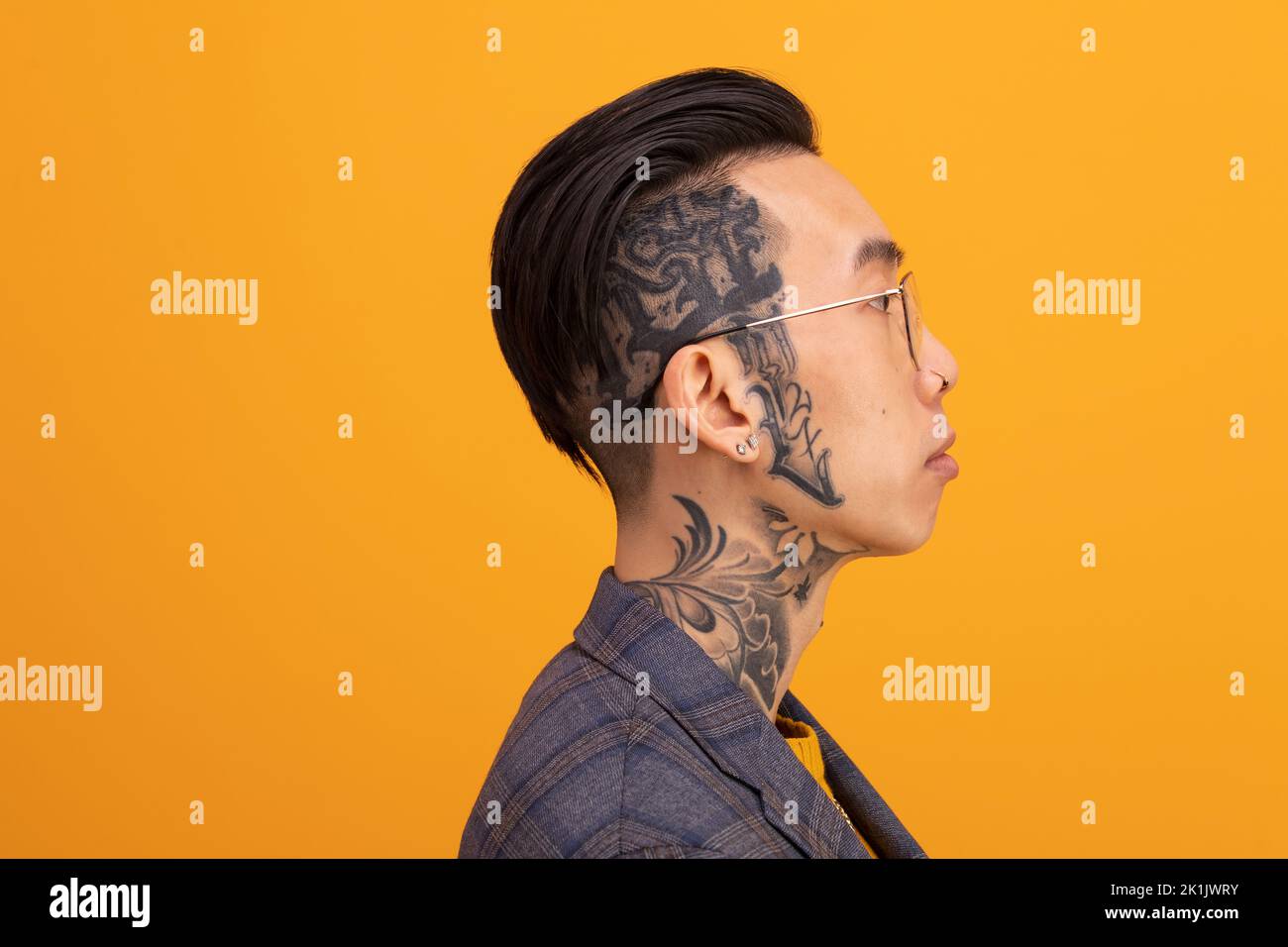 Face tattoos man hi-res stock photography and images - Alamy