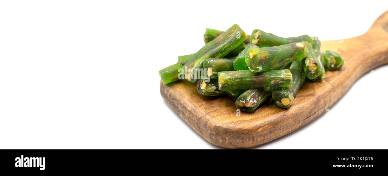 Turkish delight with apple flavor. Turkish delight with pistachio and ...