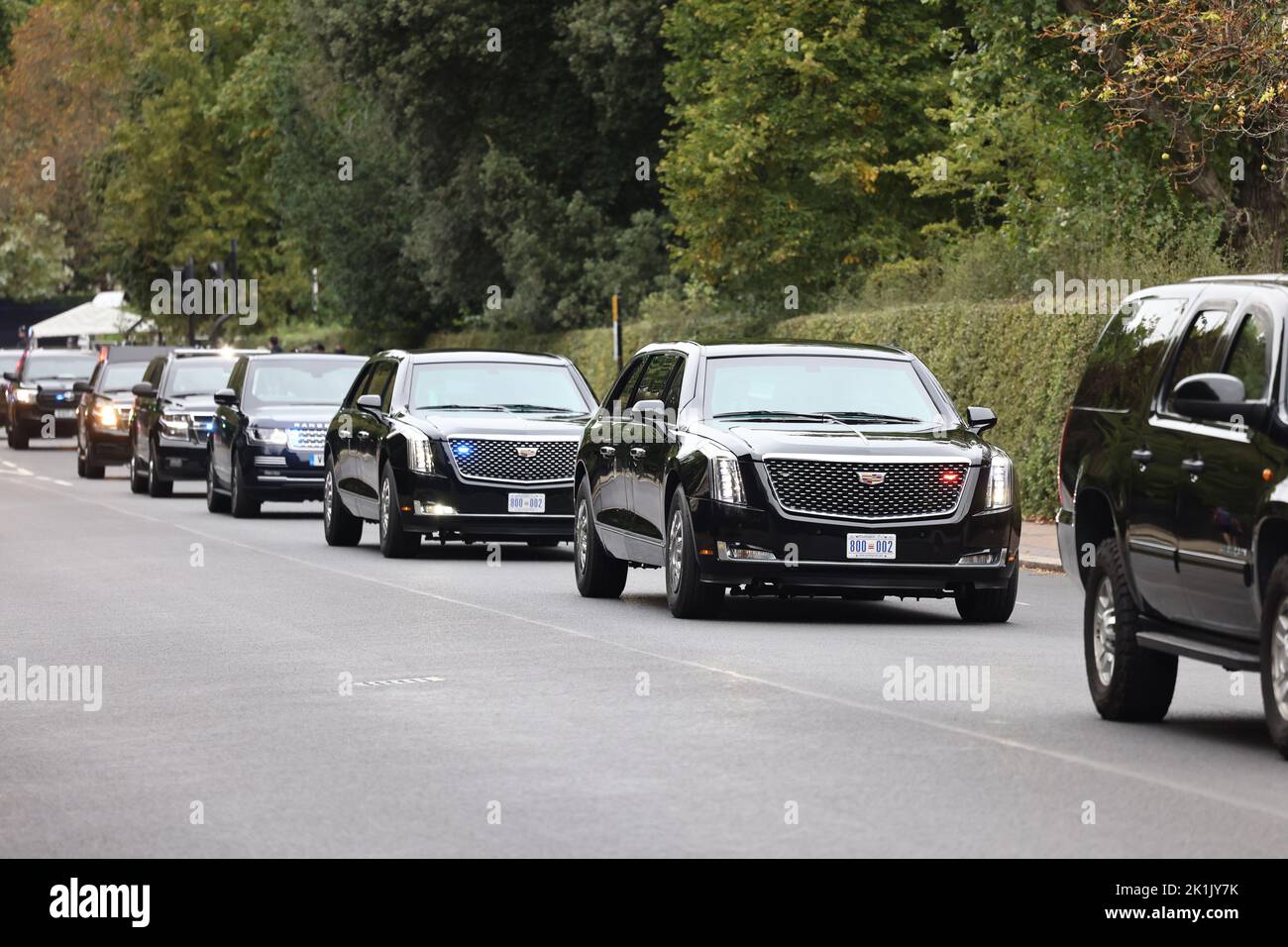 Queen elizabeth ii usa motorcade hi-res stock photography and images ...