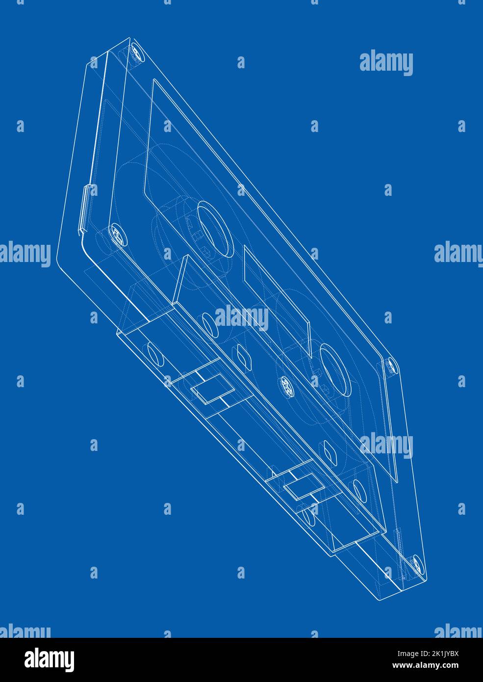 Cassette tape. Vector rendering of 3d Stock Vector Image & Art - Alamy
