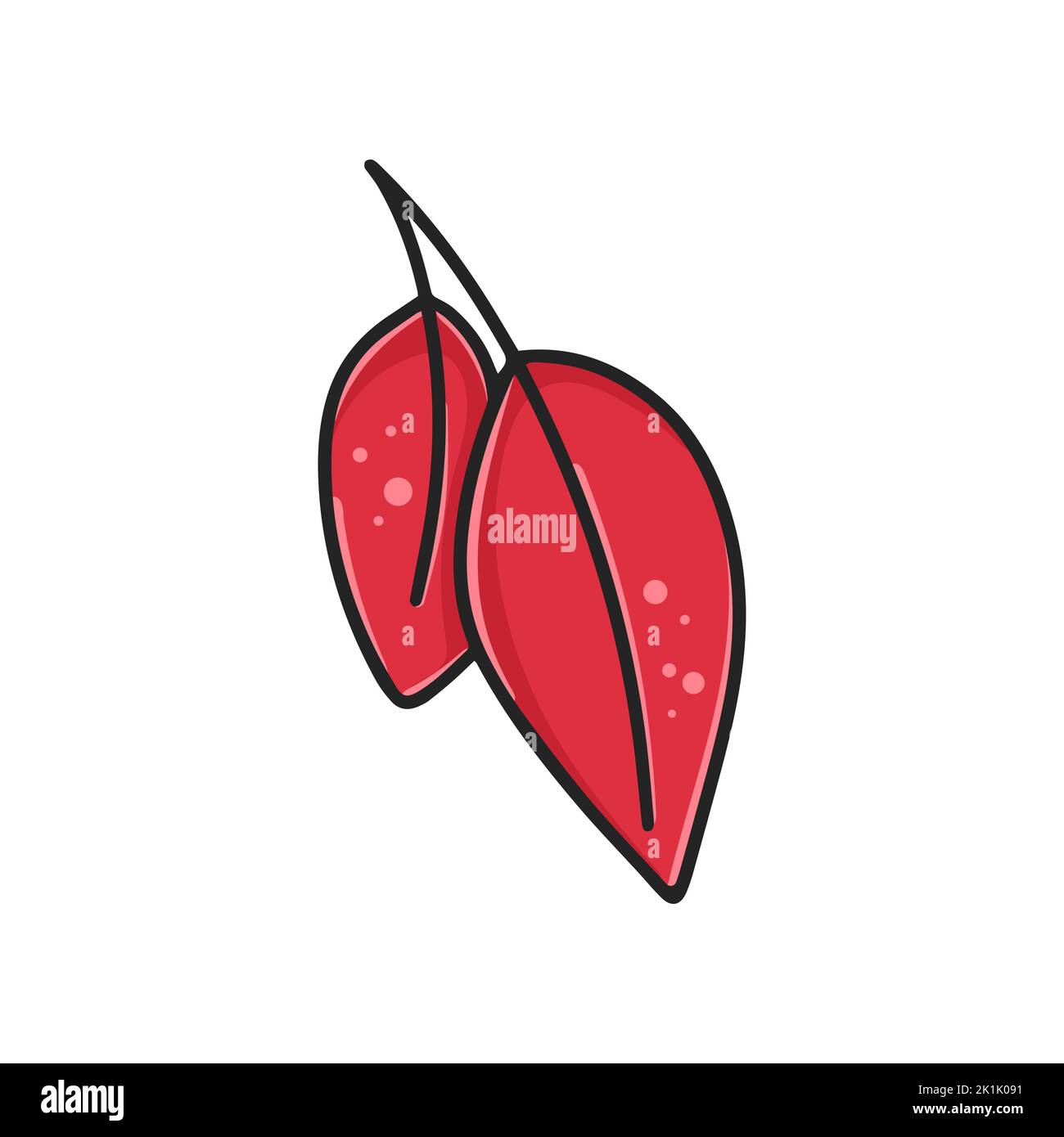 Autumn leaf object clipart Stock Vector Images - Alamy