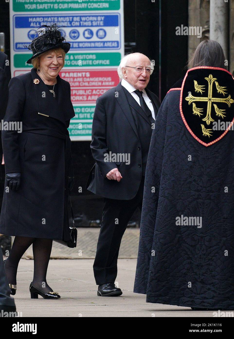 President of Ireland Michael D Higgins and his wife Sabina arriving at ...