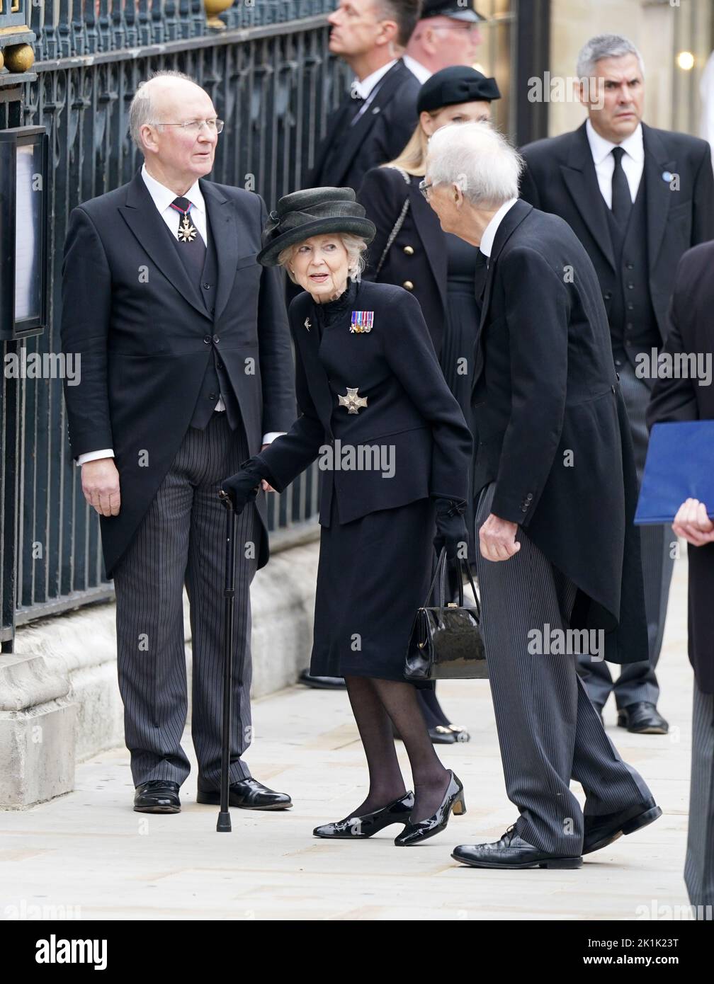 Princess Alexandra, The Honourable Lady Ogilvy, during the State Funeral of Queen Elizabeth II ...