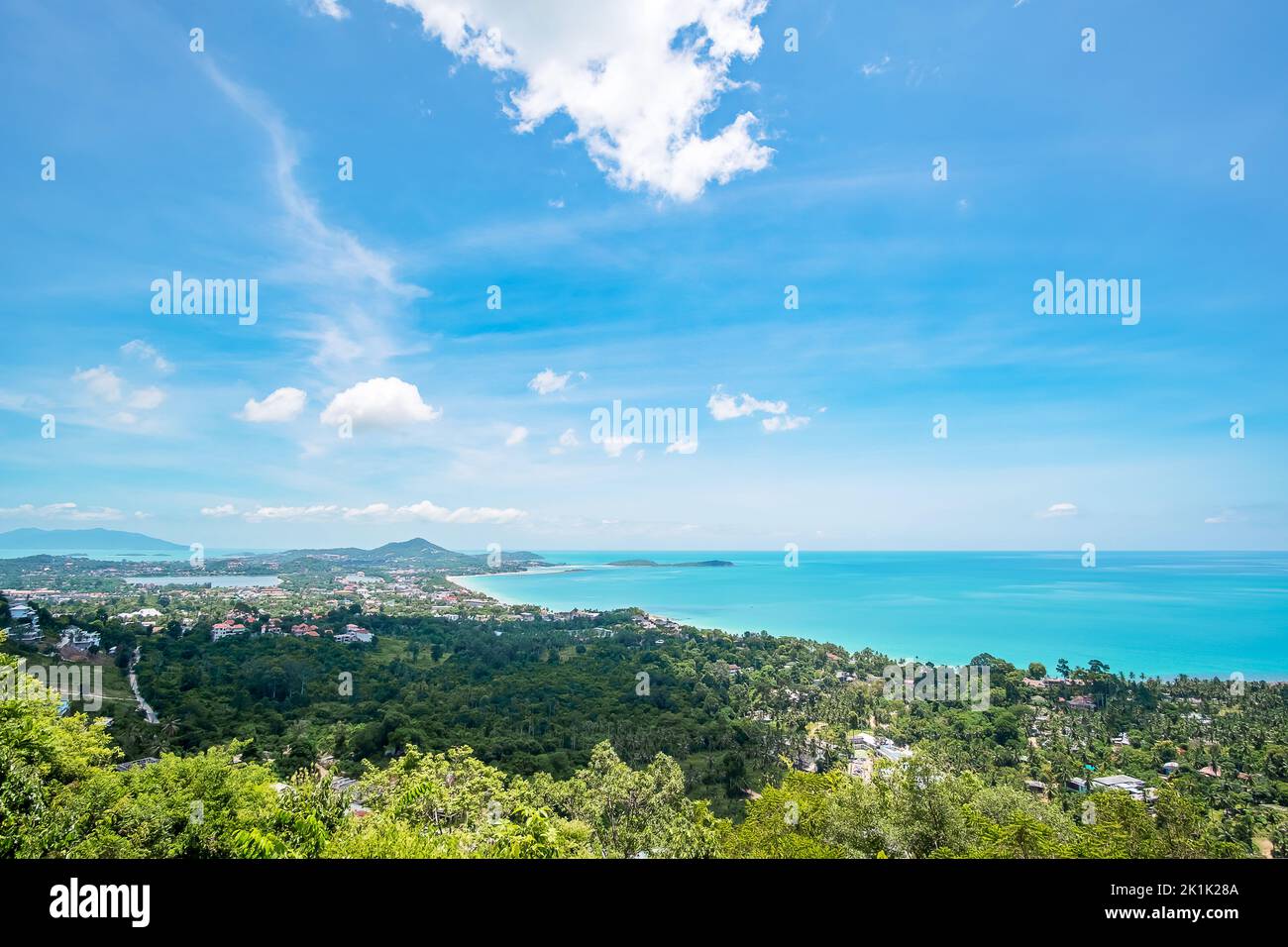 Scenery koh Samui view point in Southern, Thailand., landmark and ...