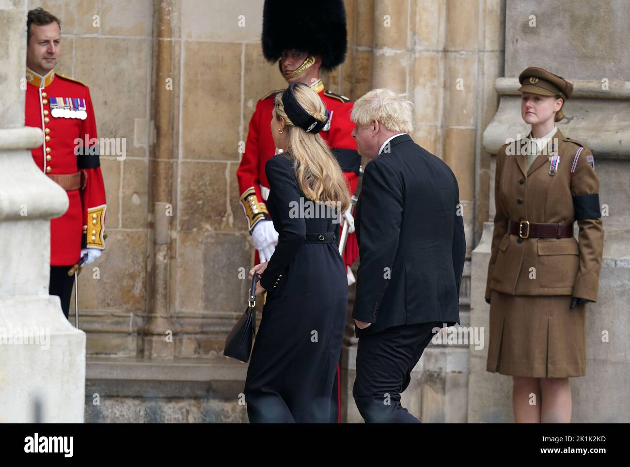 Former Prime Minister Boris Johnson and wife Carrie arrives for the ...