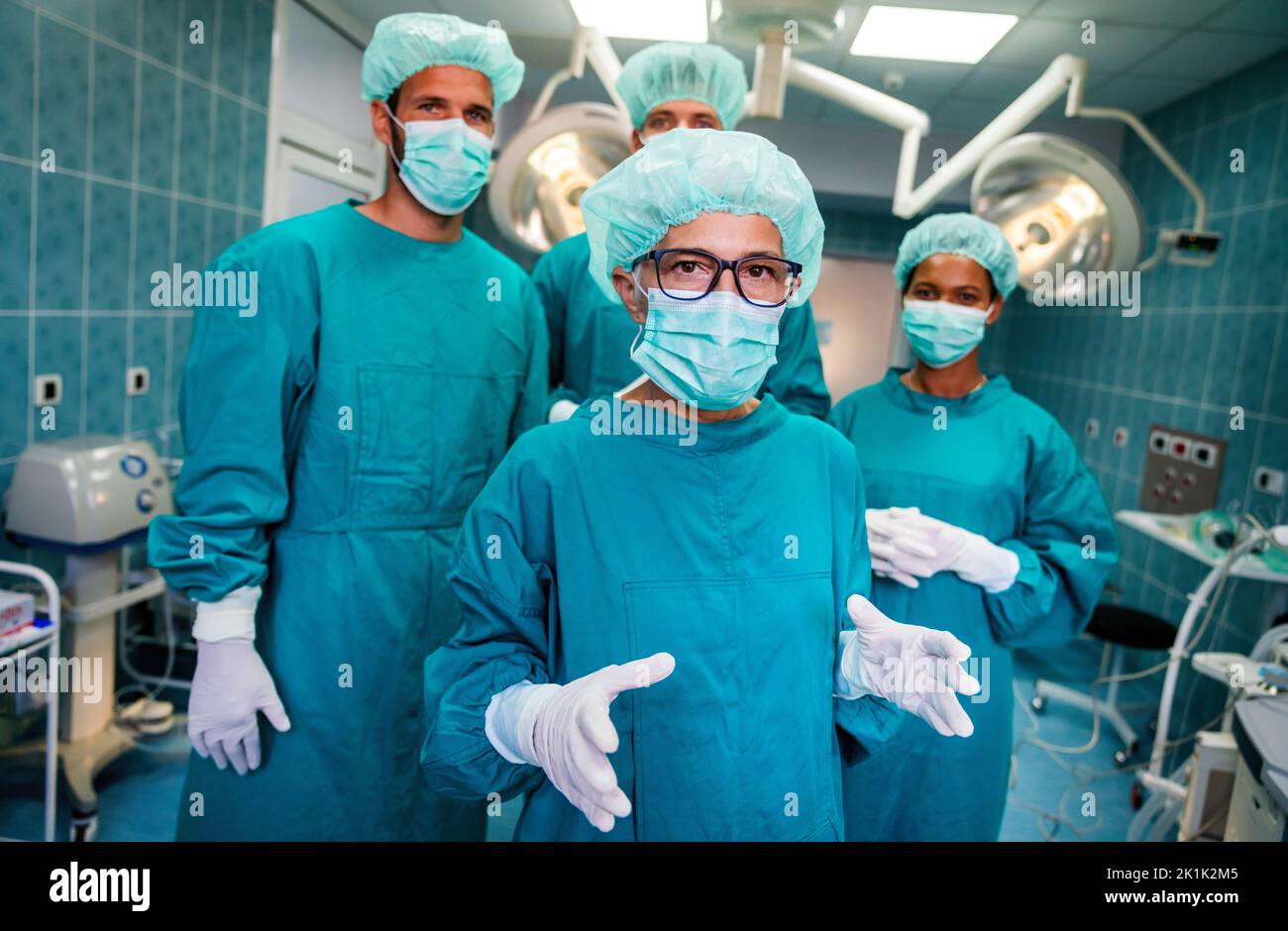 Exhausted surgeons at the emergency room as a sign of stress and ...