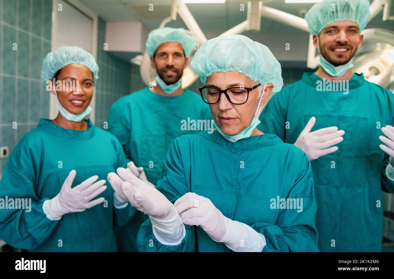Hospital medical surgery team is ready for the operation Stock Photo ...