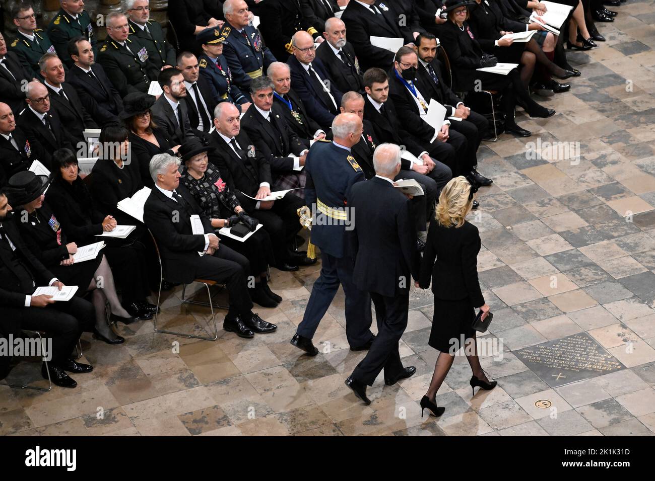 US President Joe Biden and First Lady Jill Biden arrive for the State ...
