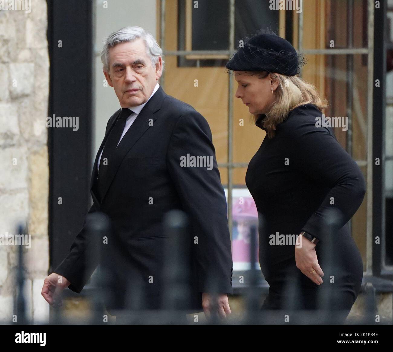 Former Labour leader Gordon Brown and wife Sarah arrives at the State ...