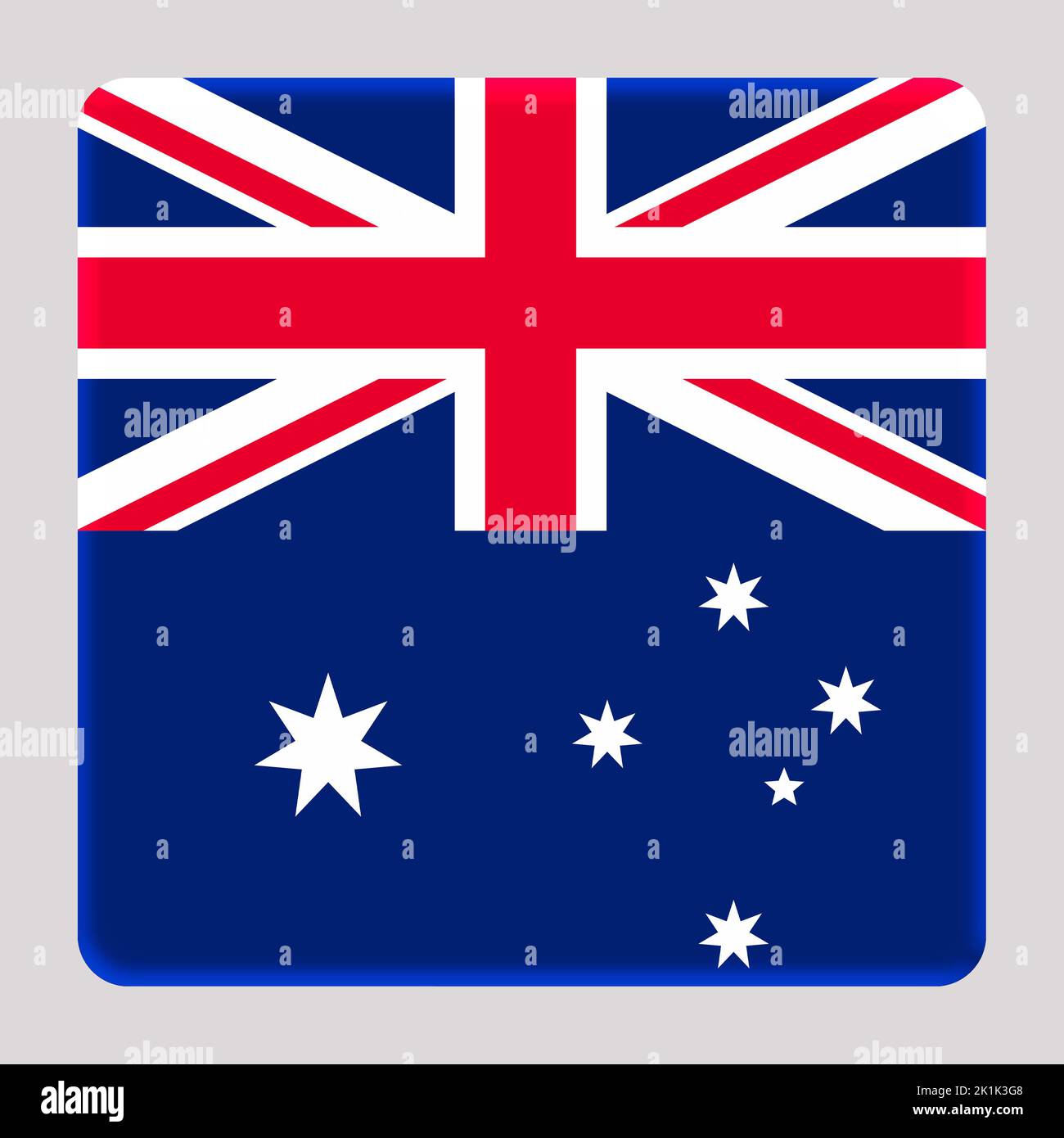 3D Flag of Australia on a avatar square background Stock Photo - Alamy