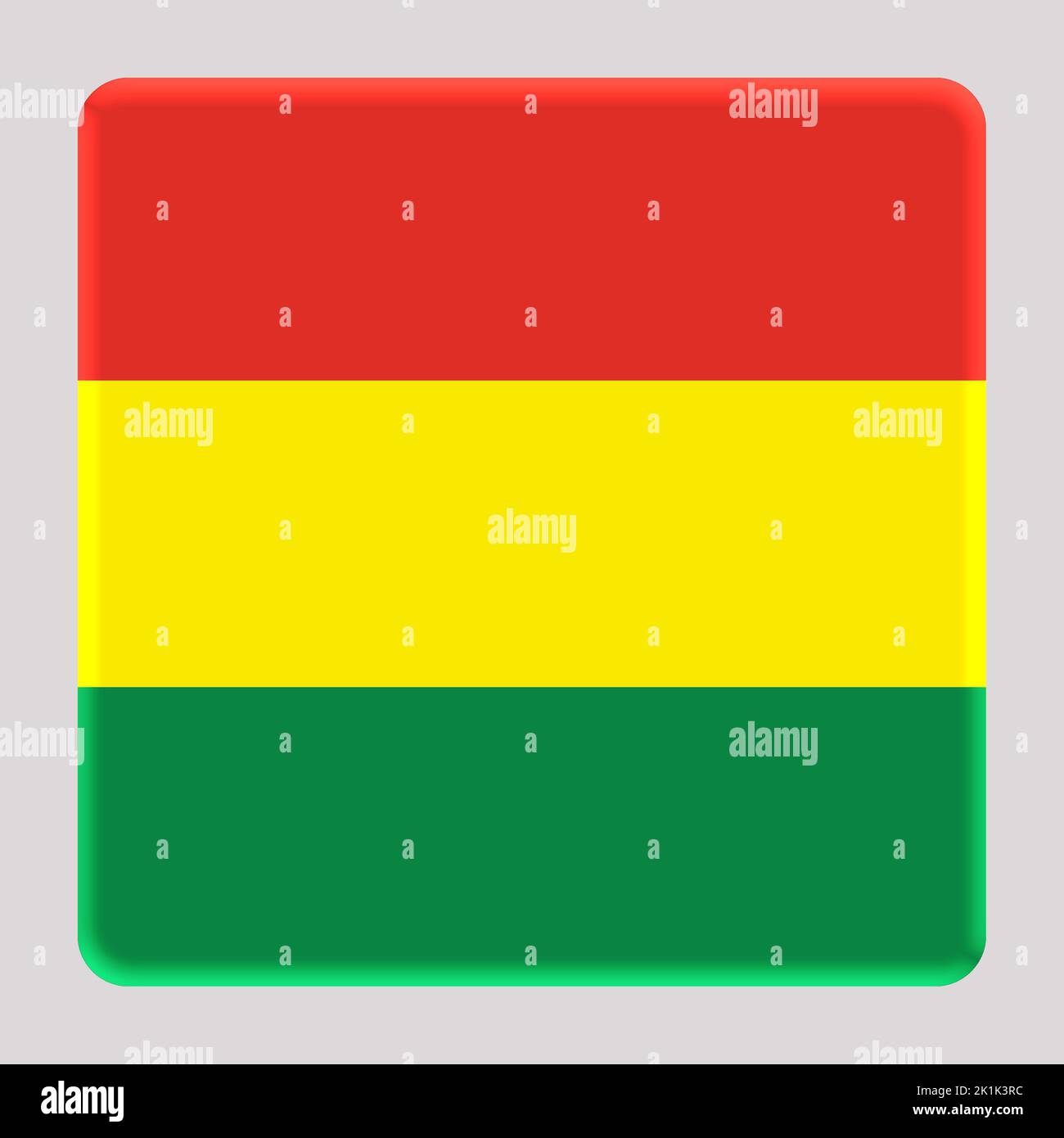 3D Flag of Bolivia on a avatar square background Stock Photo - Alamy
