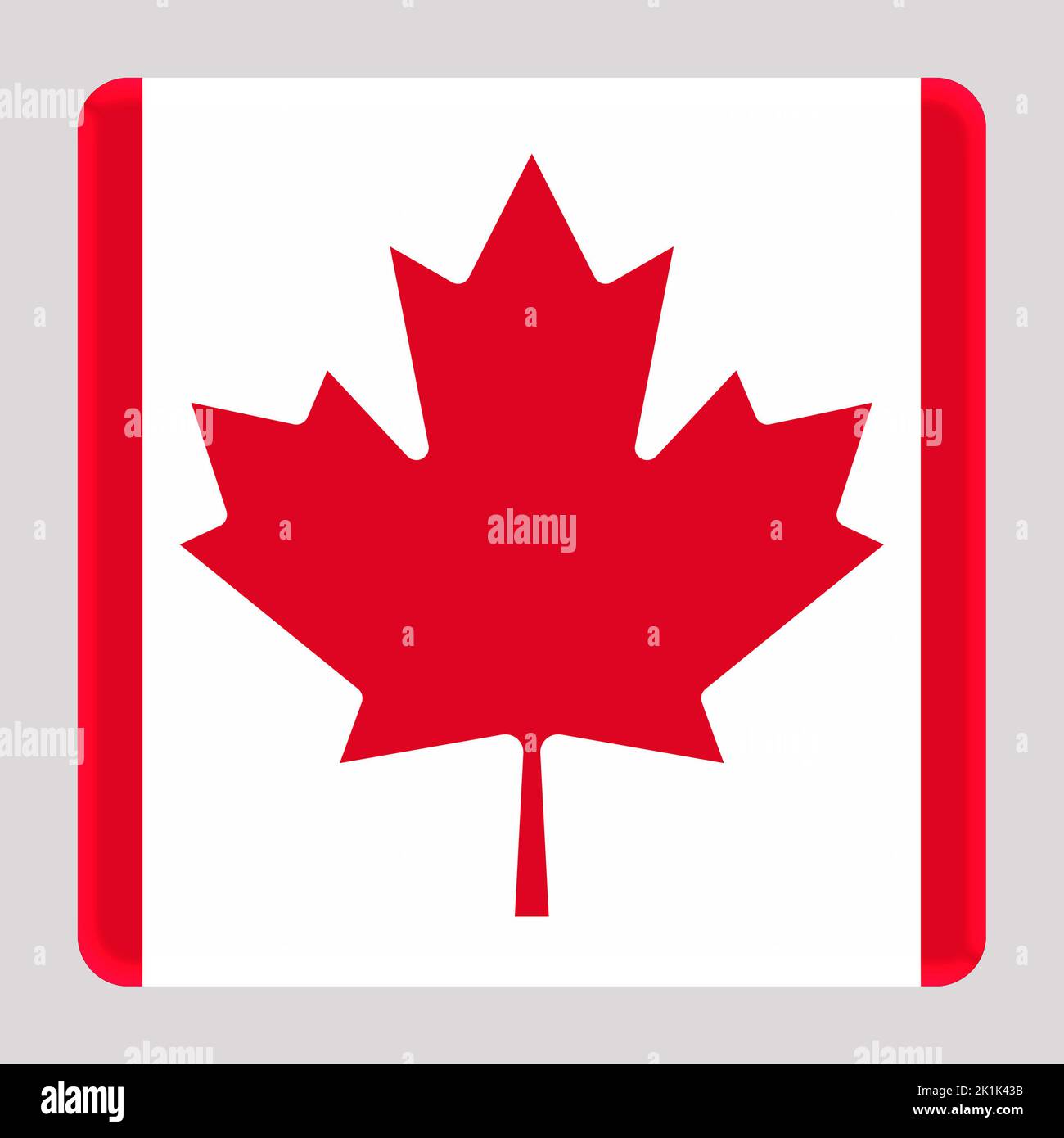 3D Flag of Canada on a avatar square background Stock Photo - Alamy