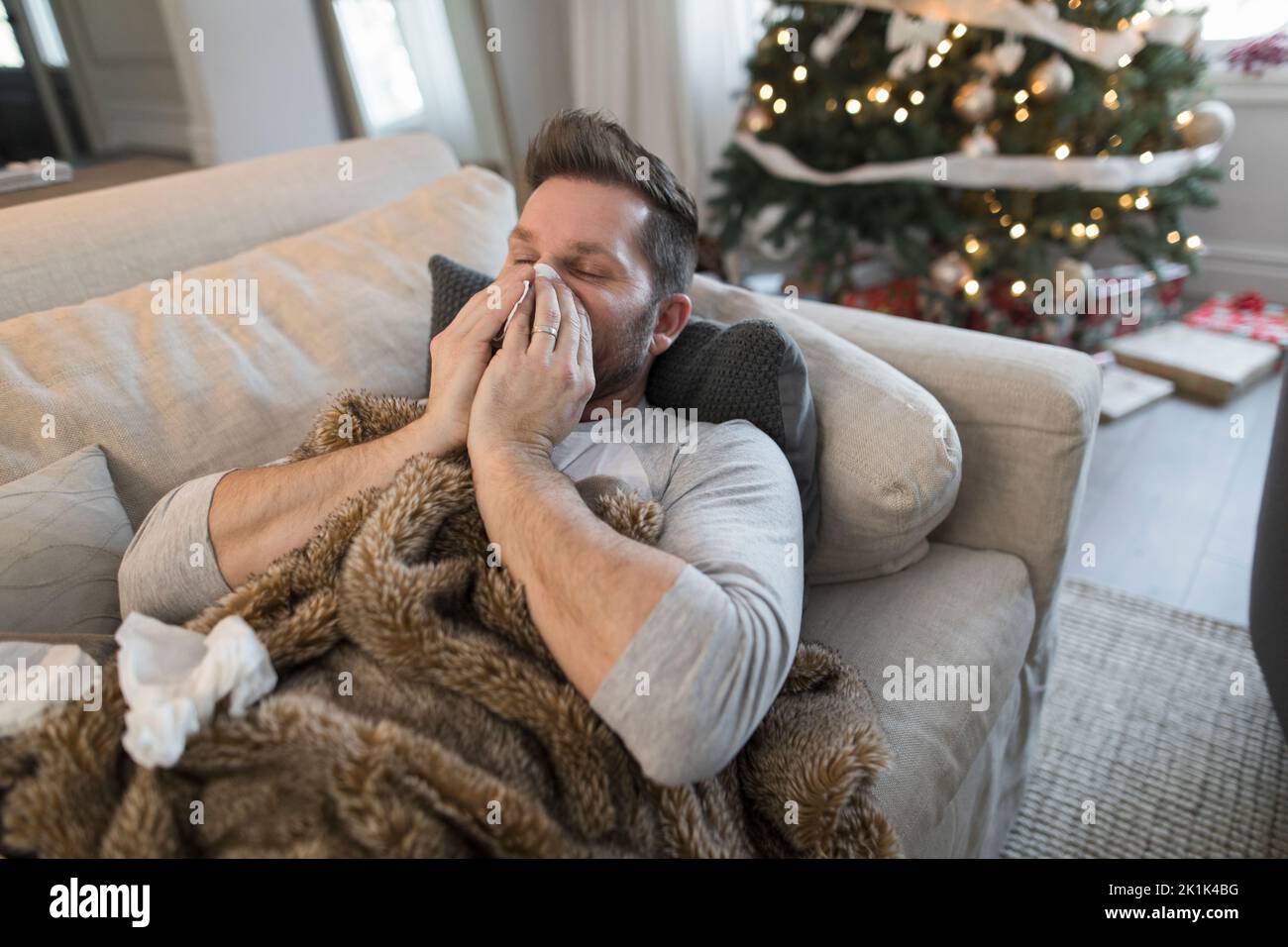 Blowing nose cold hi-res stock photography and images - Alamy