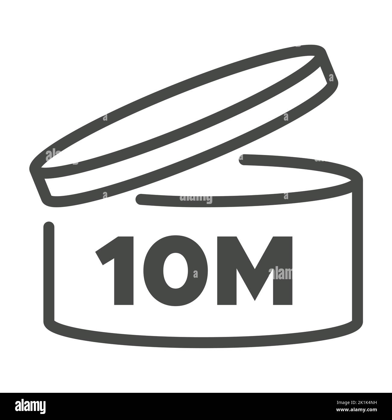 Pao vector symbol. Period after opening icon. Cosmetic open month life ...