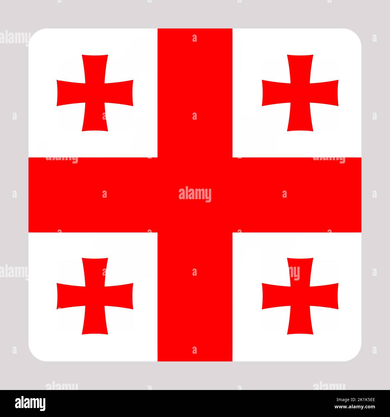 3D Flag of Georgia on a avatar square background Stock Photo - Alamy