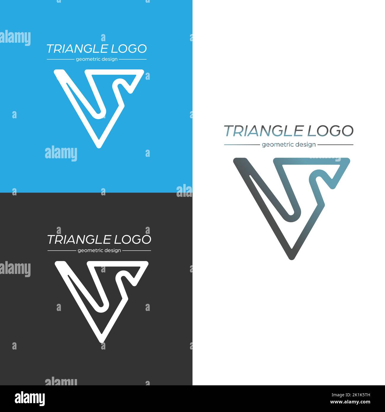 Triangle. Geometric logo for business, company and the implementation ...
