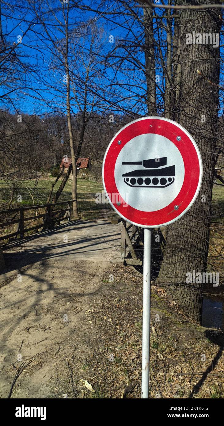Military road sign hi-res stock photography and images - Alamy