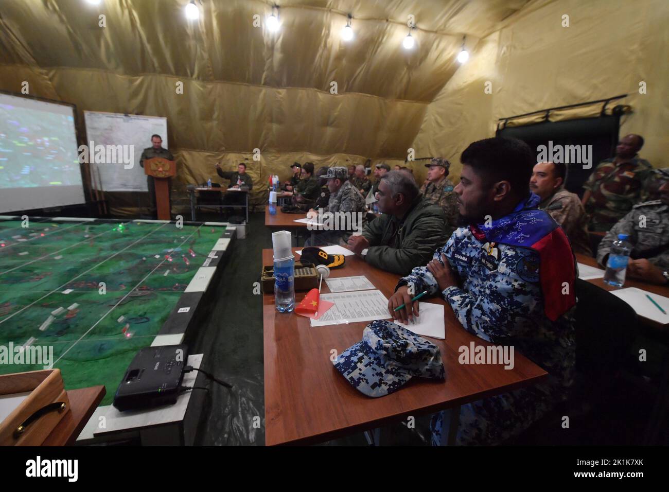 Russia. Primorsky Krai. The military personnel during the strategic command-staff exercise (SCSE ...