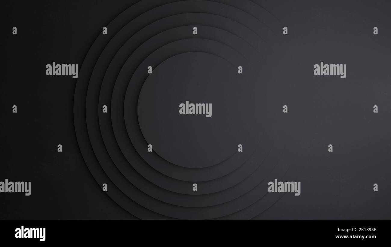 3d black abstract background. Dark geometric technology wallpaper ...