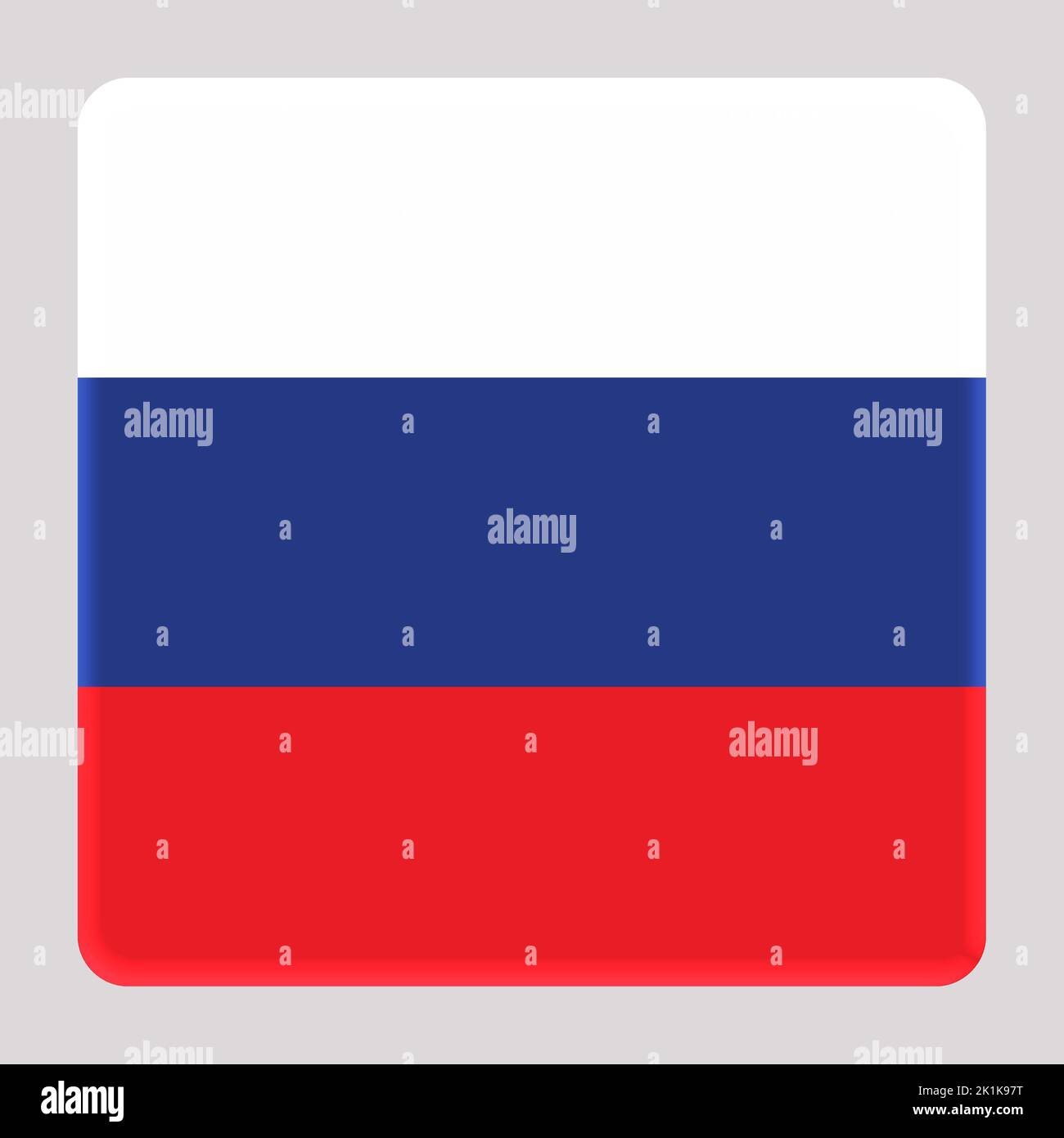 3D Flag of Russia on a avatar square background Stock Photo - Alamy