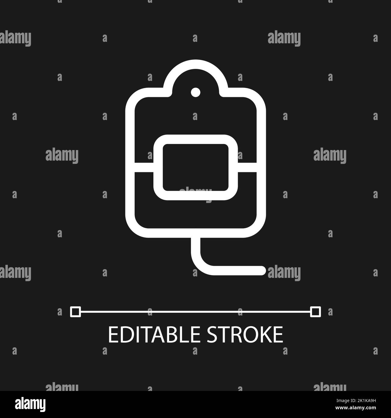 Blood transfusion pixel perfect white linear ui icon for dark theme ...