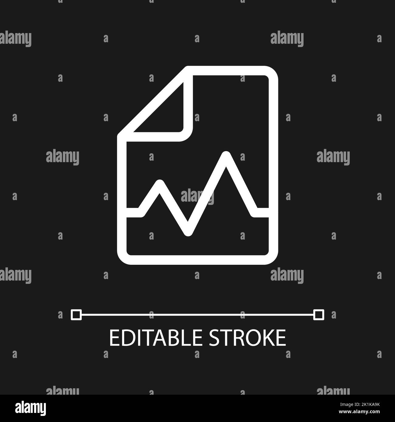 Electronic health record pixel perfect white linear ui icon for dark ...