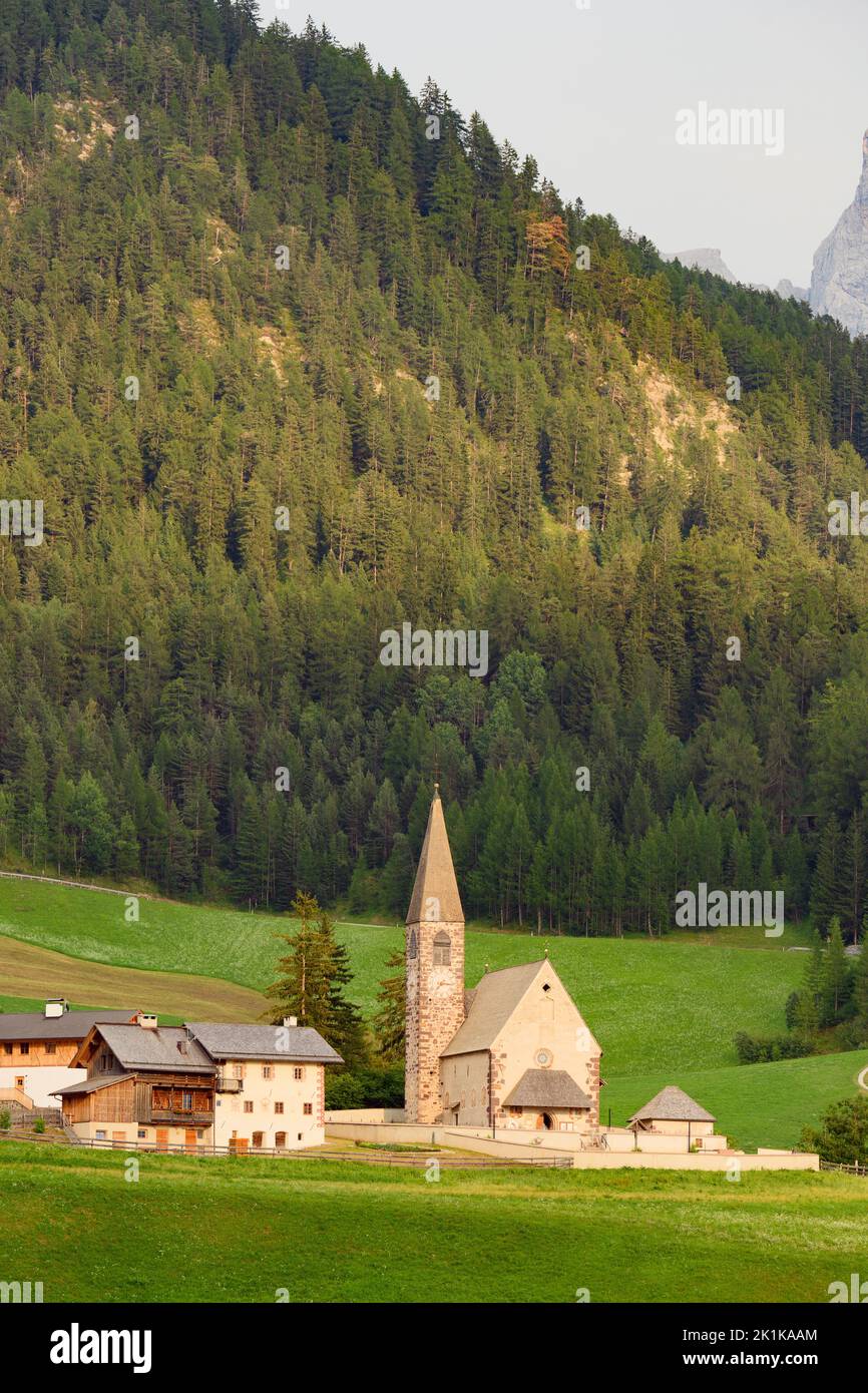 Stunning view of the Funes Valley (Val di Funes) with the Santa ...
