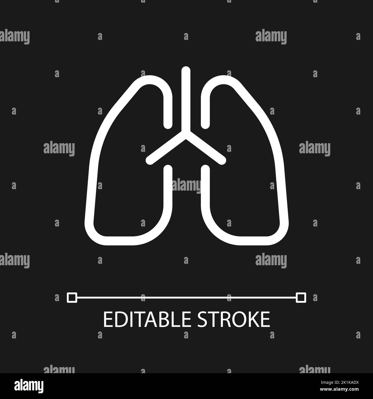 Lungs pixel perfect white linear ui icon for dark theme Stock Vector ... Lungs pixel perfect white linear ui icon for dark theme Stock Vector ...