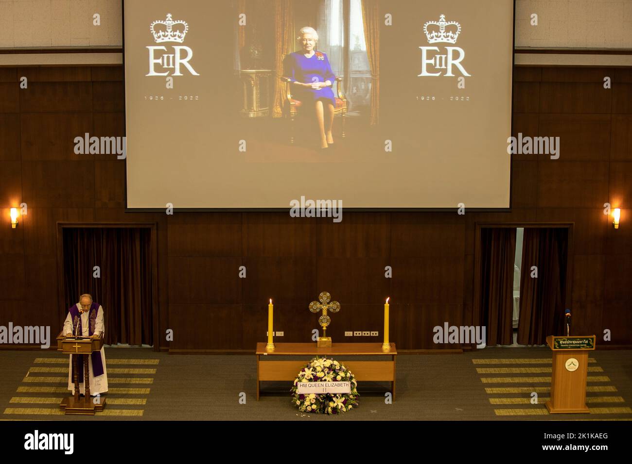 Pattaya, Thailand. 19th Sep, 2022. Officiating Minister Fr. Credit ...