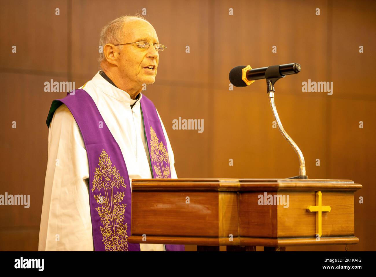 Pattaya, Thailand. 19th Sep, 2022. Officiating Minister Fr. Credit ...