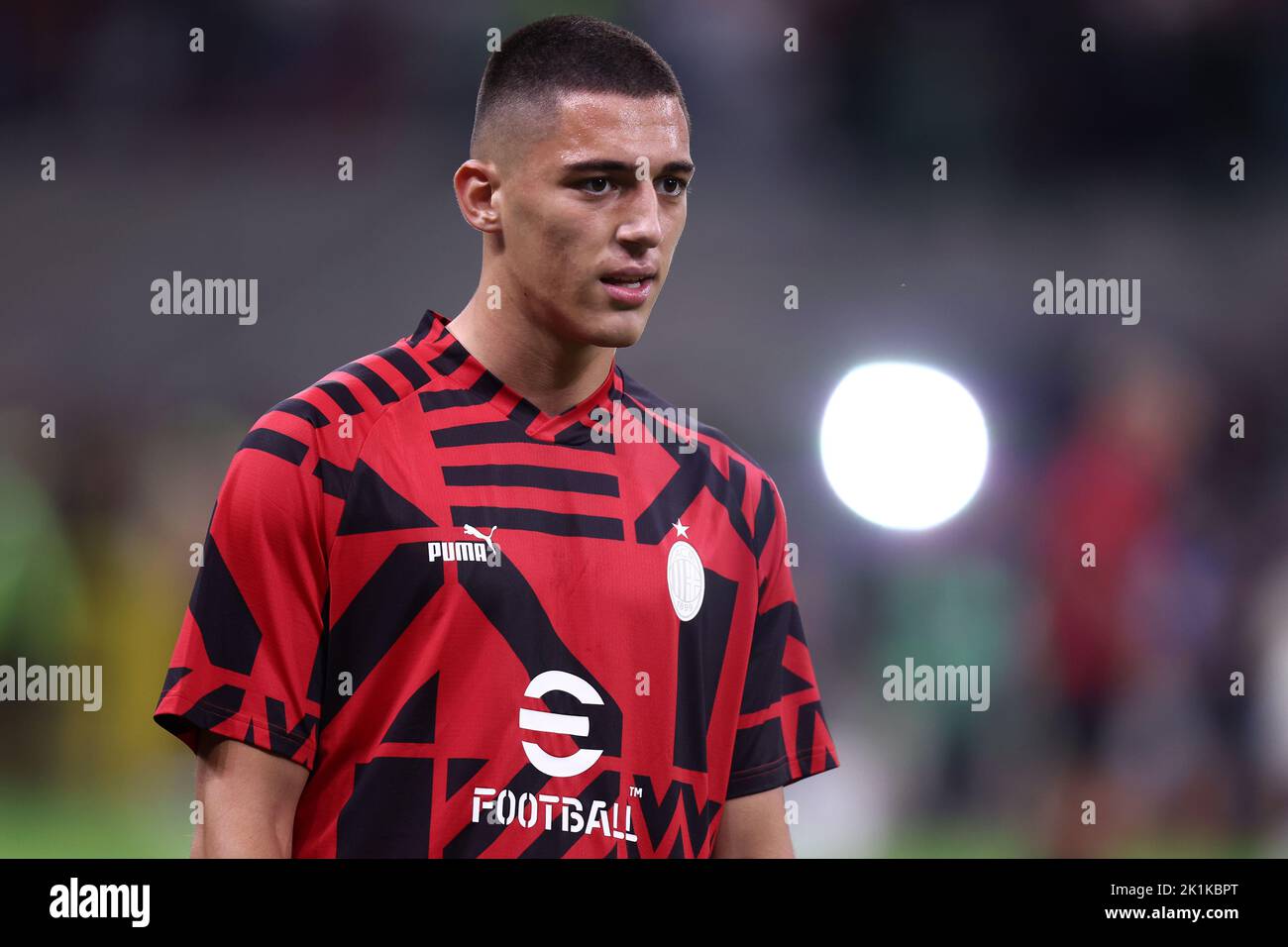 Milan, Italy. 18th Sep, 2022. Marko Lazetic of Ac Milan during warm up ...