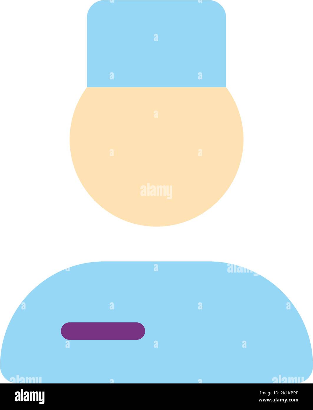 Doctor flat color ui icon Stock Vector Image & Art - Alamy