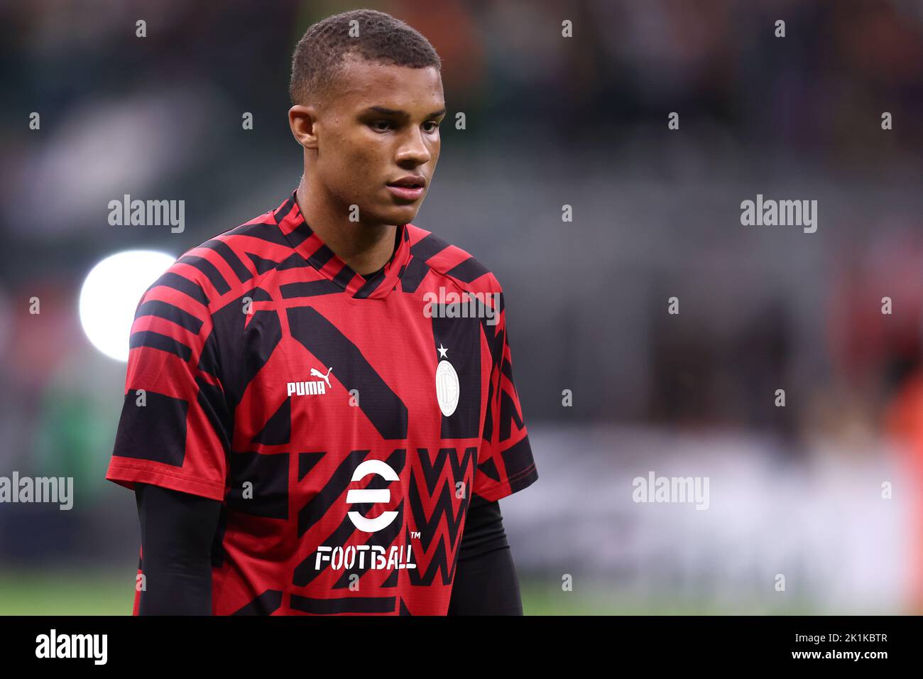Milan, Italy. 18th Sep, 2022. Malick Thiaw of Ac Milan during warm up ...