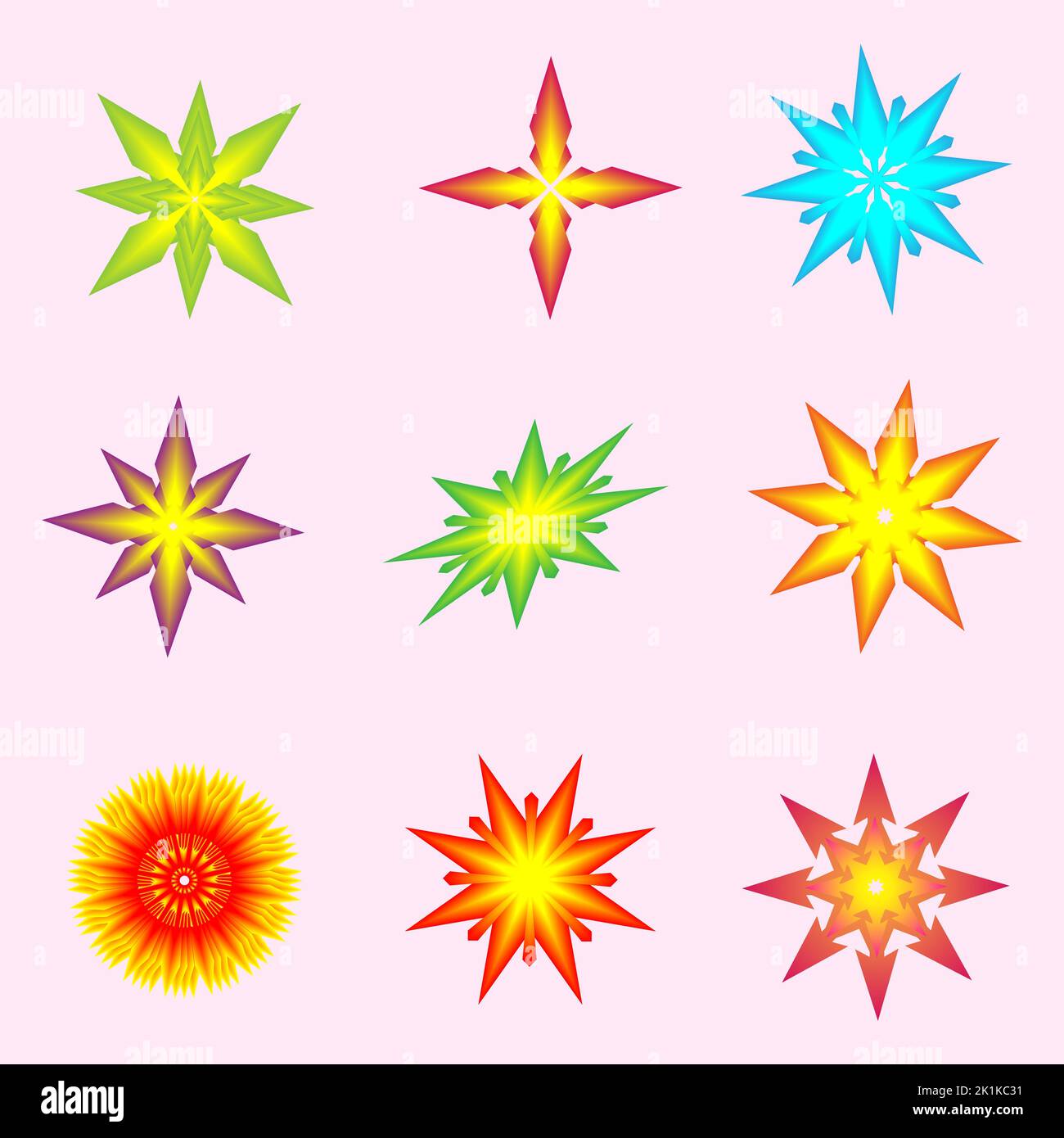 Set of icon star shape bubbles button note sticker label badge ...