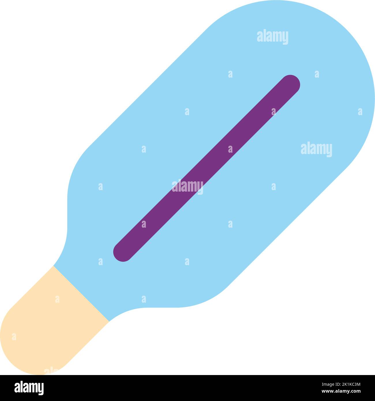 Medical thermometer flat color ui icon Stock Vector Image & Art - Alamy