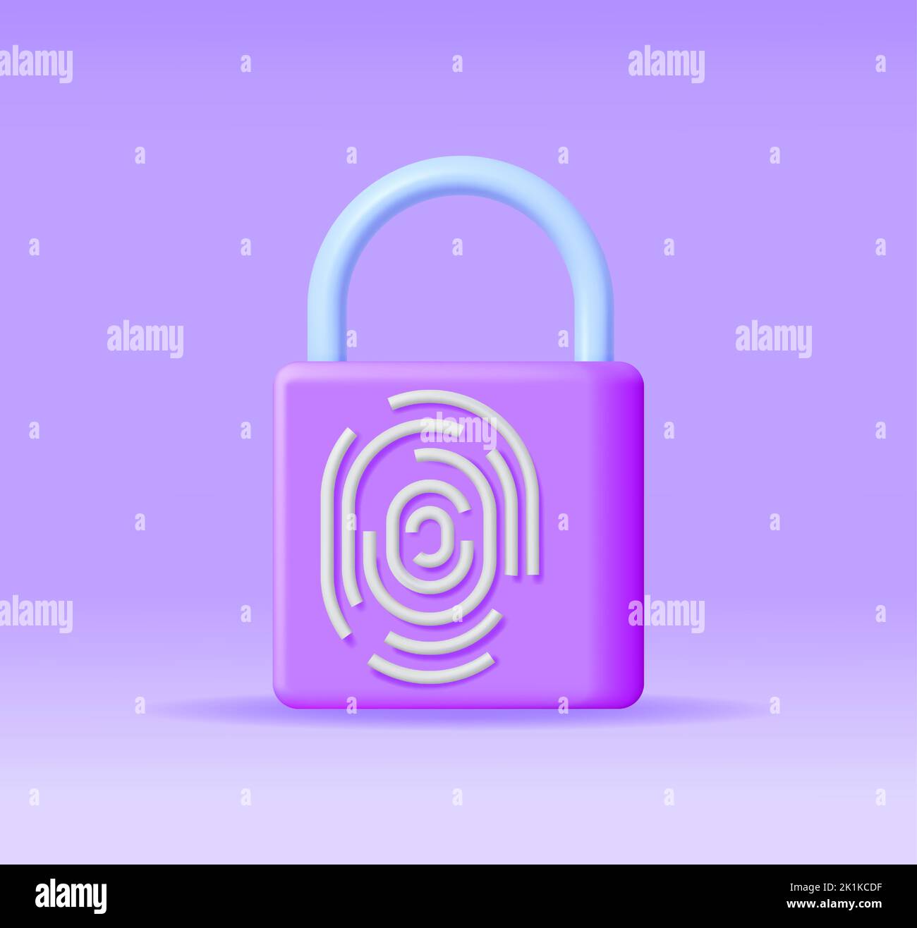 Fingerprint on screen smart Stock Vector Images - Alamy